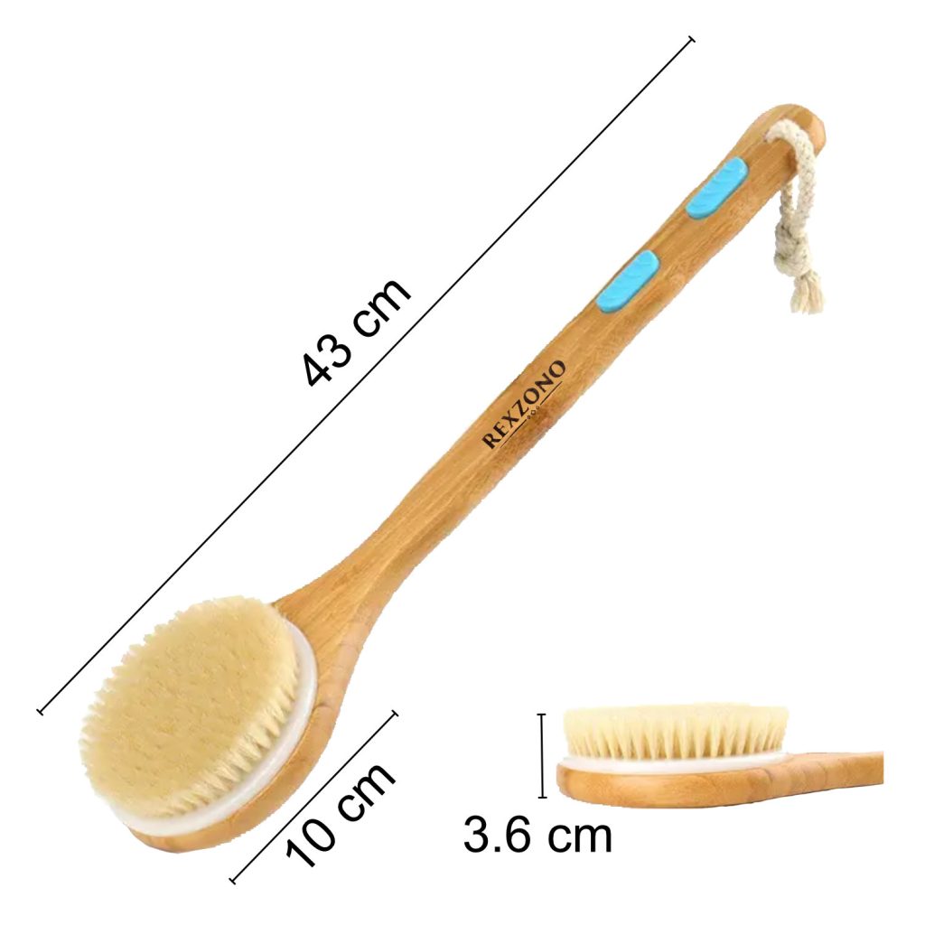 Shower Body Brush Long Handle Rexzono